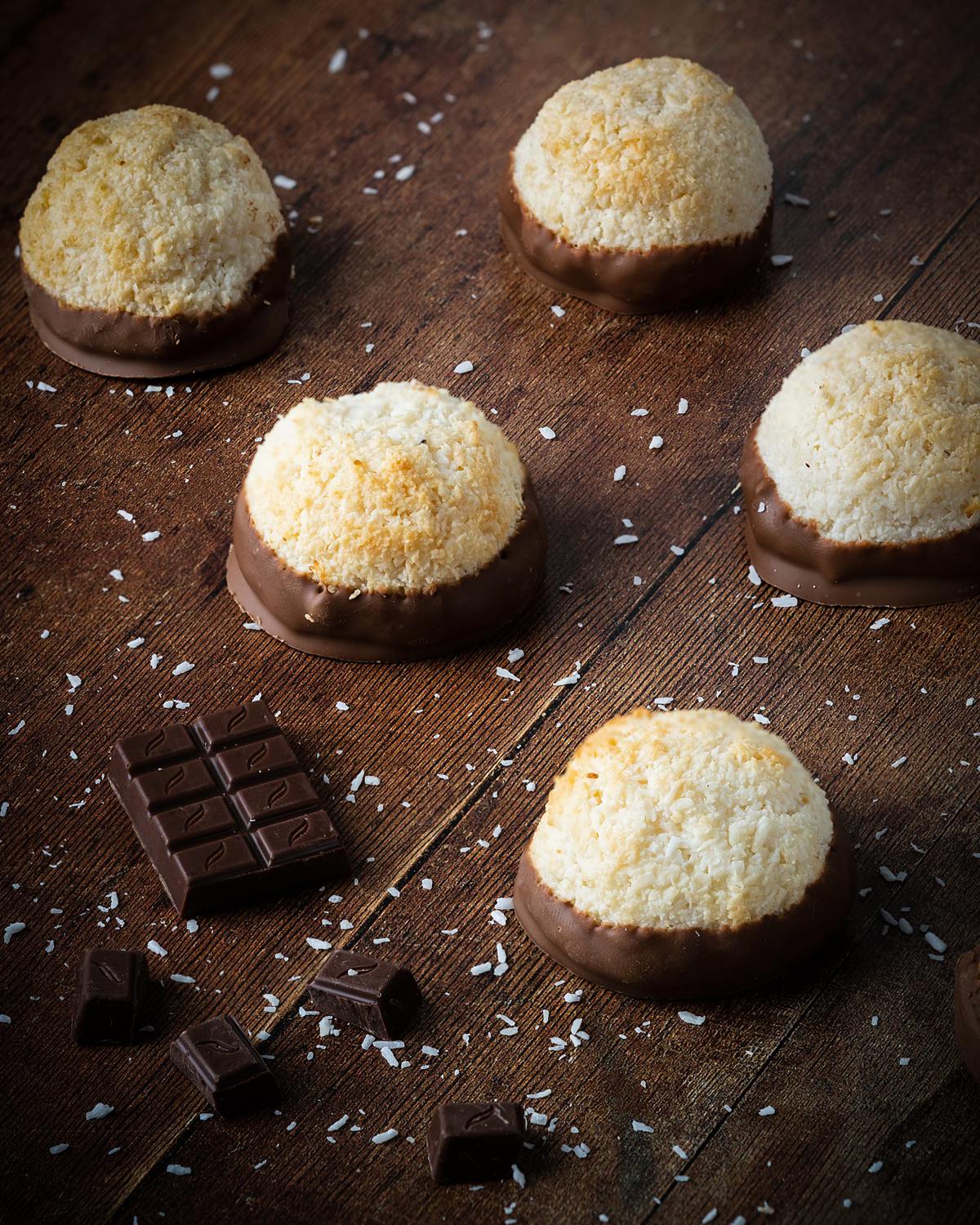 Coconut Chocolate Macaroons | Movers and Bakers