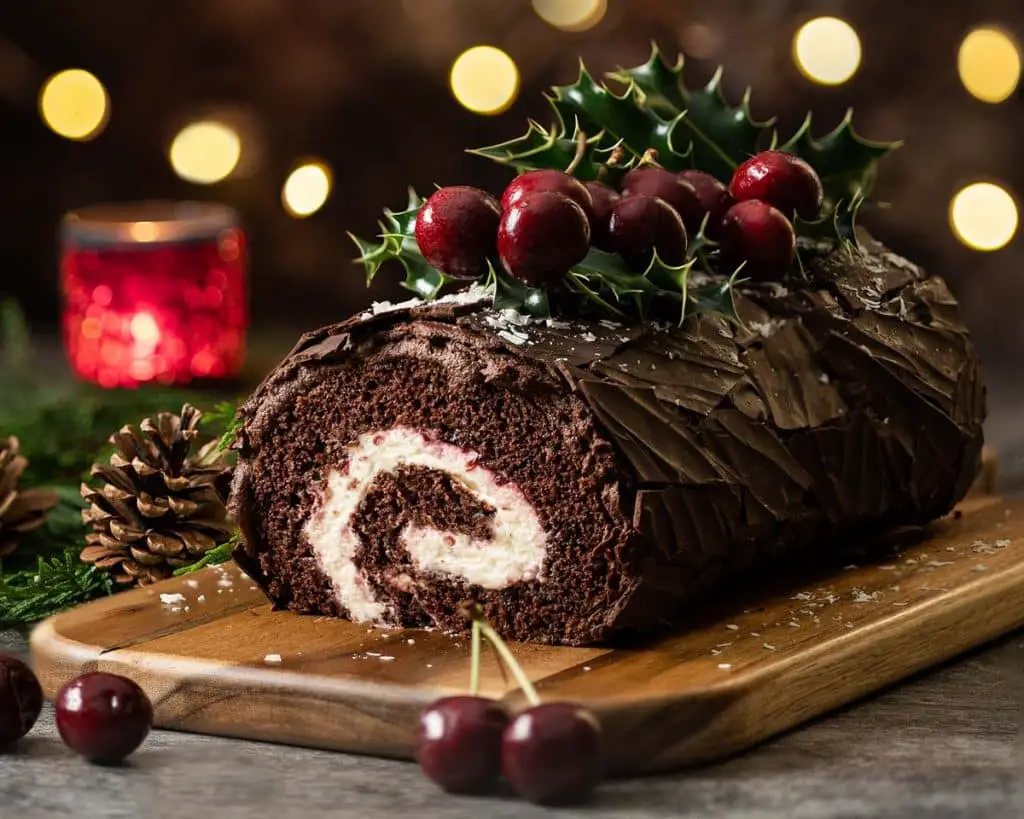 Black Forest Yule Log | Movers and Bakers