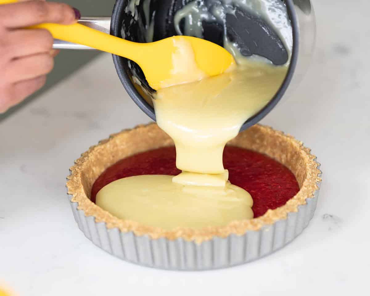 White Chocolate and Raspberry Tart | Movers and Bakers